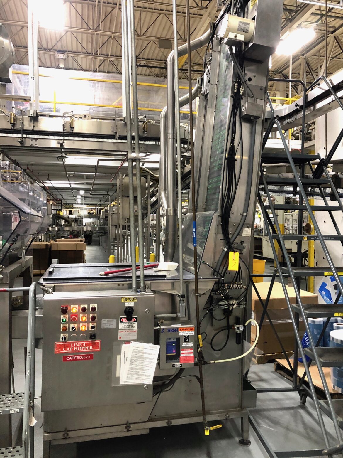 Aidlin Model CF20-36 Waterfall Cap Feeder with Cap Conveyor - United ...