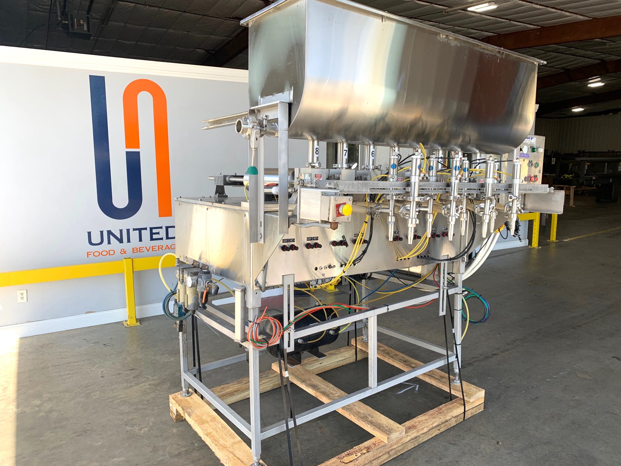 Simplex V800 8 Head Piston Filler - United Food & Beverage